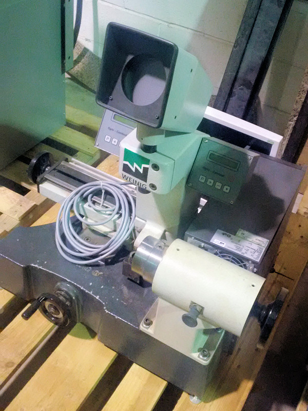 Lecteur optique tete de mouluriere